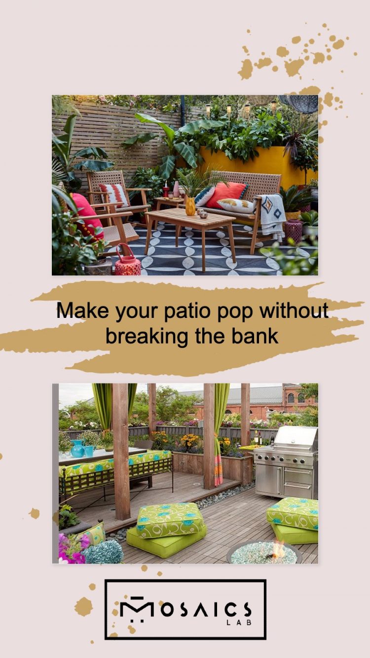 Make your patio decor pop without breaking the bank