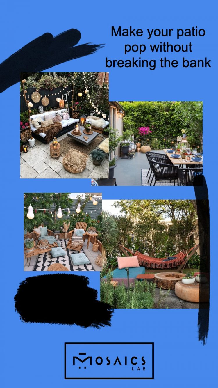 Make your patio decor pop without breaking the bank