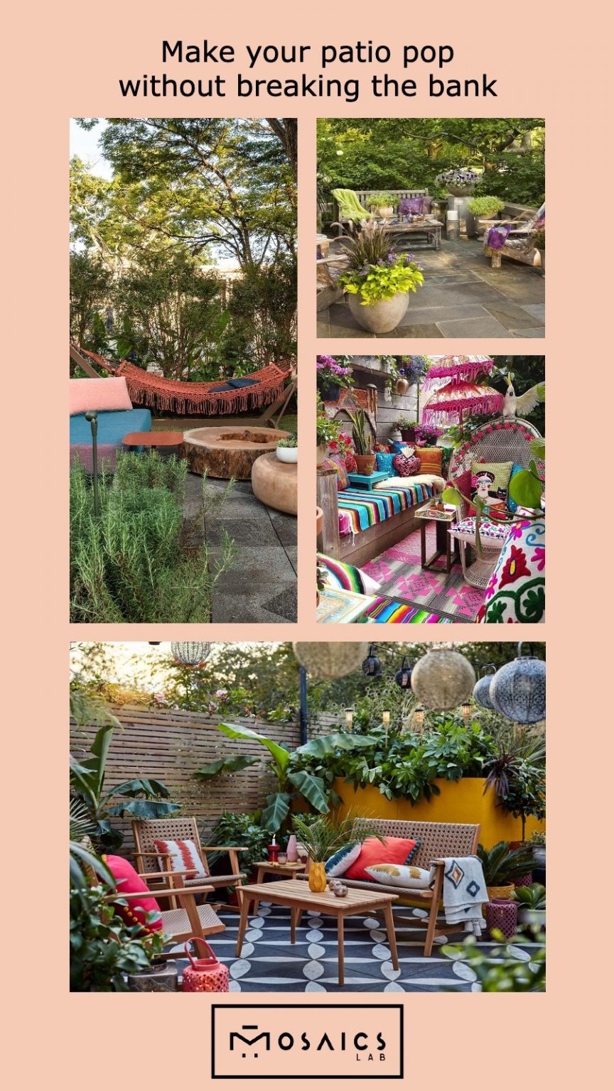 Make your patio decor pop without breaking the bank