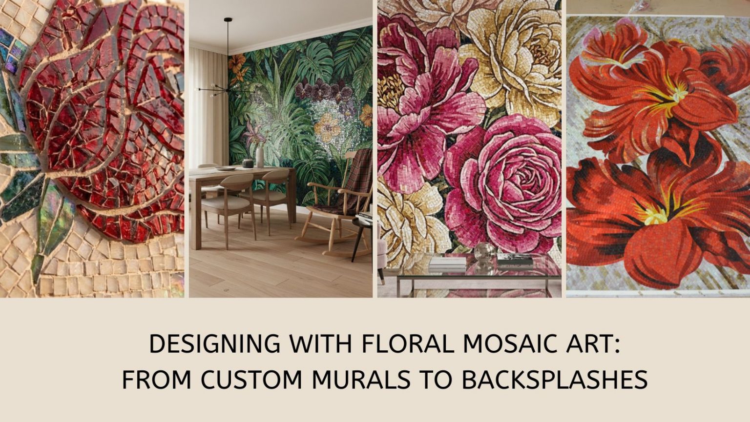 Designing with Floral Mosaic Art: From Custom Murals to Backsplashes